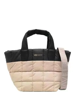 VEECOLLECTIVE Quilted Tote Bag - Neutrals