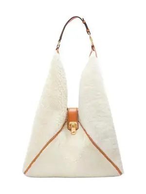 ERMANNO SCERVINO Dudu Shearling Shoulder Bag