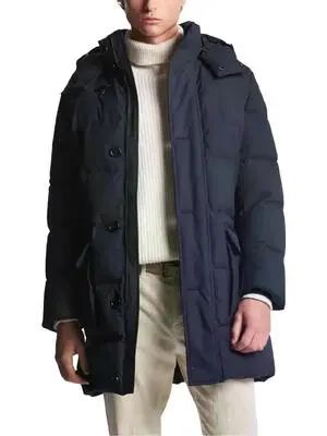 FAY Gabardine Parka - Blue