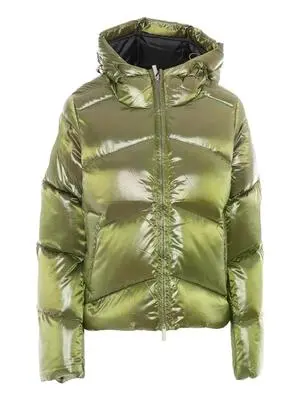K-WAY Ninev Crystal-chintz Puffer Jacket - Green