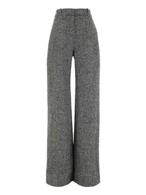 Ermanno Scervino Wool Palazzo Pants - Black