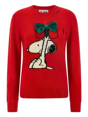 MC2 SAINT BARTH Snoopy Graphic Sweater - Red