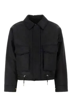 Michael Kors Collared Down Jacket - Black