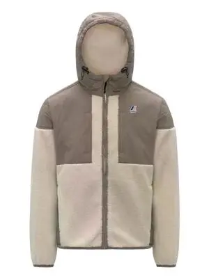 K-WAY Hooded Fleece Jacket - Neutrals