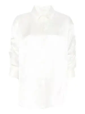 MEDEEA Silk Shirt - White