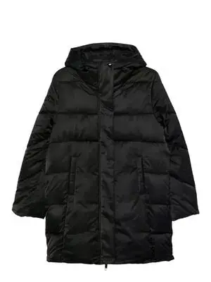 BOSS Hooded Puffer Coat - Black