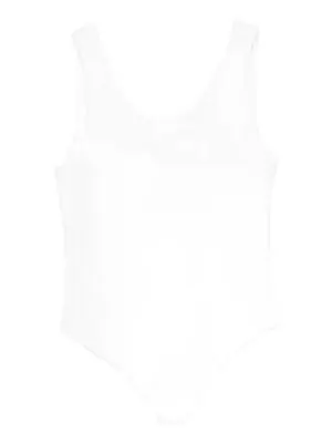 MEDEEA Square Neck Bodysuit - White