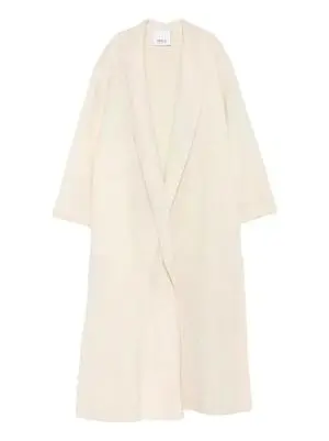 Erika Cavallini Oversized Open-front Coat - Neutrals