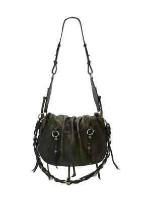 Isabel Marant Bolton Leather Shoulder Bag - Black