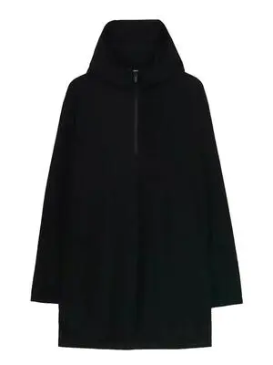 Yohji Yamamoto Padded Half-zip Hoodie - Black