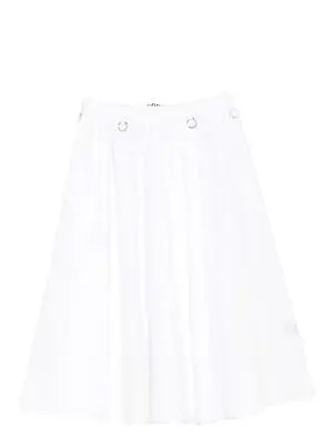MEDEEA Cotton A-line Skirt - White