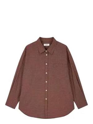 STUDIO TOMBOY Checked Shirt - Brown