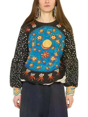 ANNTIAN Celestial-Print Pullover
