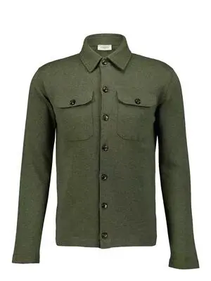 PIACENZA CASHMERE 1733 Button-up Pocket Shirt - Green
