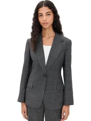 Theory Marled Lynnia Blazer - Pepper Multi