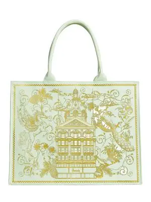 Harrods Harrods Building Shopper Bag Green