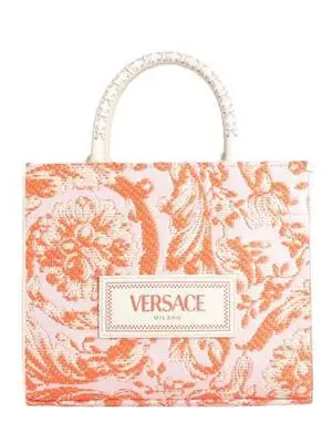 Versace VERSACE Shopper Bag With Floral Print Orange