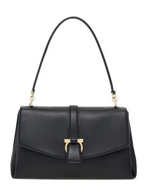 FERRAGAMO Front Flap Handbag - Black