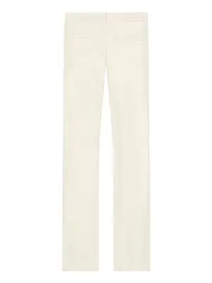 COURRÃ¨GES Heritage Fluid Crepe Bootcut Pants - Natural