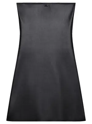 COURRÃ¨GES Bustier Mini Dress - Black
