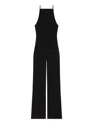 COURRÃ¨GES Courrèges Milano Knit Allover Jumpsuit - Black