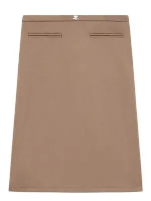 COURRÃ¨GES Interlock Tracksuit Skirt - Brown