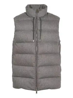 SLOWEAR Zip-up Padded Jacket - Grey