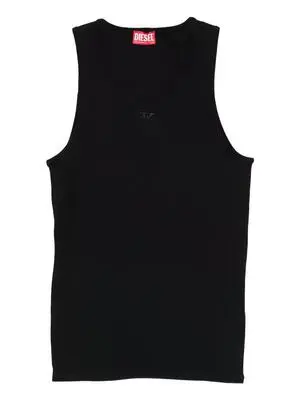 Diesel Logo-embroidered Tank Top - Black