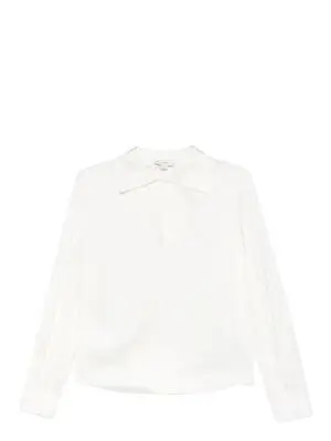 Vince Silk Blend Shirt - White