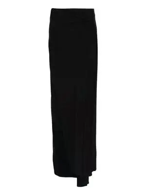 ENTIRE STUDIOS Asymmetric Maxi Skirt - Black