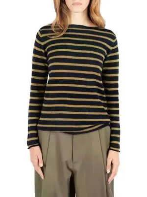 SOCIETE ANONYME Cashmere Striped Sweater - Blue