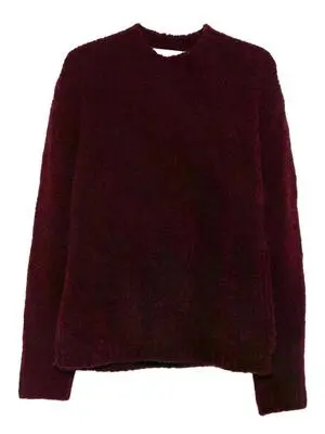 AMARANTO Crew Neck Sweater - Red