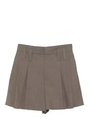 Brunello Cucinelli Pleated Shorts - Grey