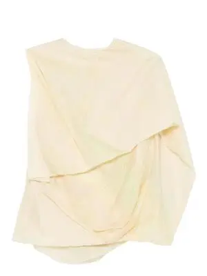 ENTIRE STUDIOS Draped Sleeveless Blouse - Neutrals