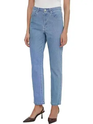 Dkny Graphic-print Jeans - Blue