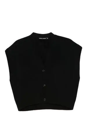 NICHOLSON & NICHOLSON Buttoned Gilet - Black