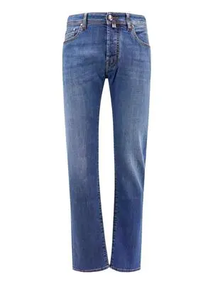 Jacob Cohen Logo-patch Jeans - Blue