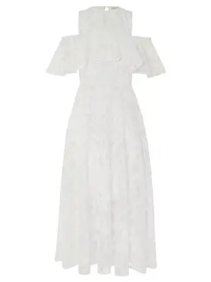 TEMPERLEY LONDON Louis Off-shoulder Lace Dress - White