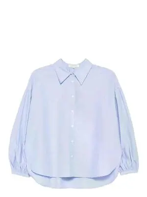 PSOPHIA Balloon-sleeve Shirt - Blue