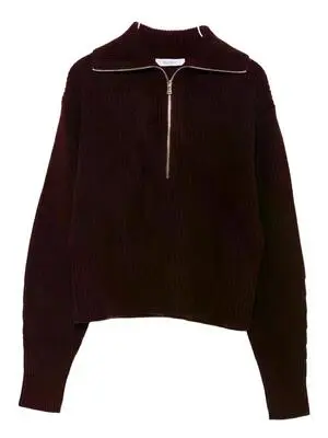 Max Mara Zip Nadar Sweater - Red