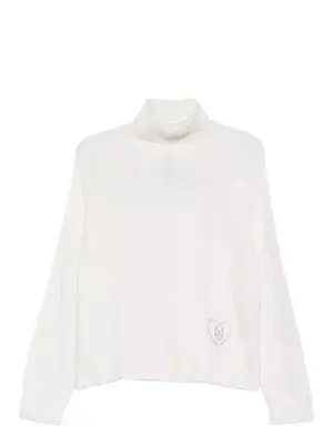 Liu Jo Logo-embellished Jumper - White