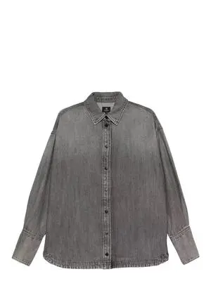 Ag Long-sleeve Button-down Shirt - Grey