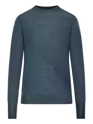 ROBERTO COLLINA Wool Crew Neck Sweater - Green