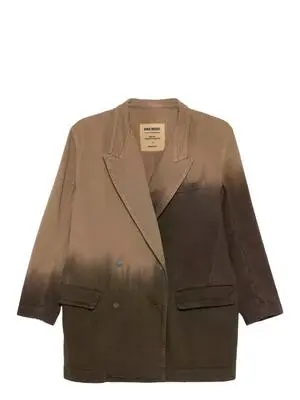 UMA WANG Double-breasted Jacket - Brown