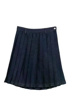 7 For All Mankind Pleated Skirt - Blue