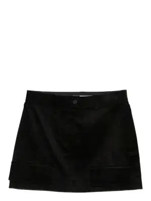 MEDEEA Cotton Straight Skirt - Black