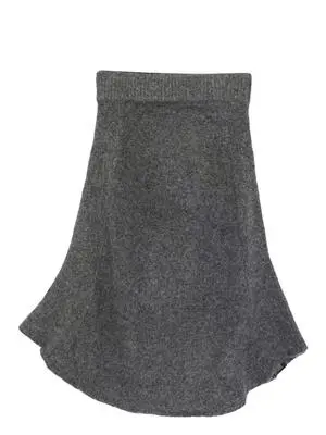 ENTIRE STUDIOS Ribbed A-line Skirt - Grey