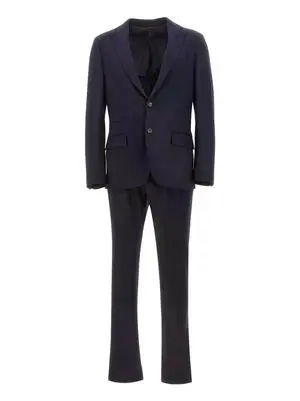 Eleventy Pinstripe Suit - Blue