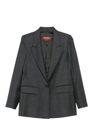 Max Mara Single-breasted Blazer - Grey