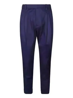 HOSIO Double-pleated Trousers - Blue